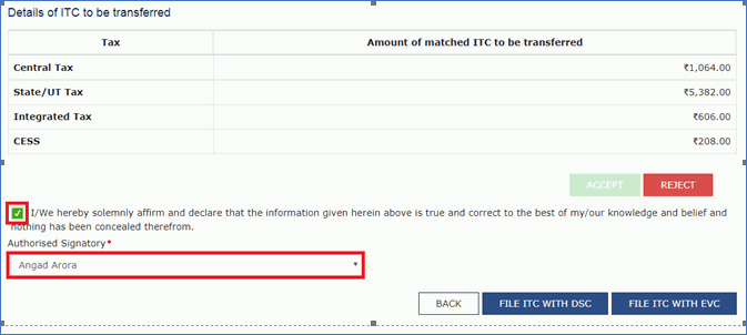 Filing GST Form ITC-02